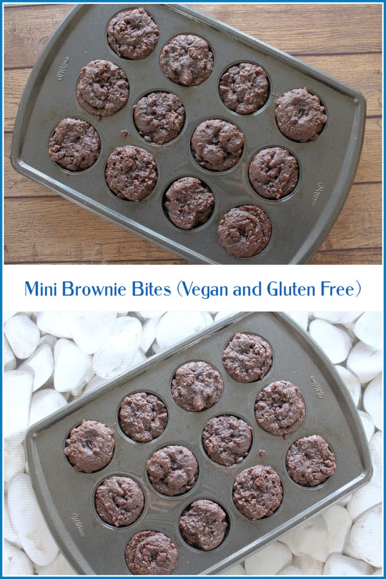 Mini Brownie Bites (Vegan and Gluten Free) - Pam's Daily Dish