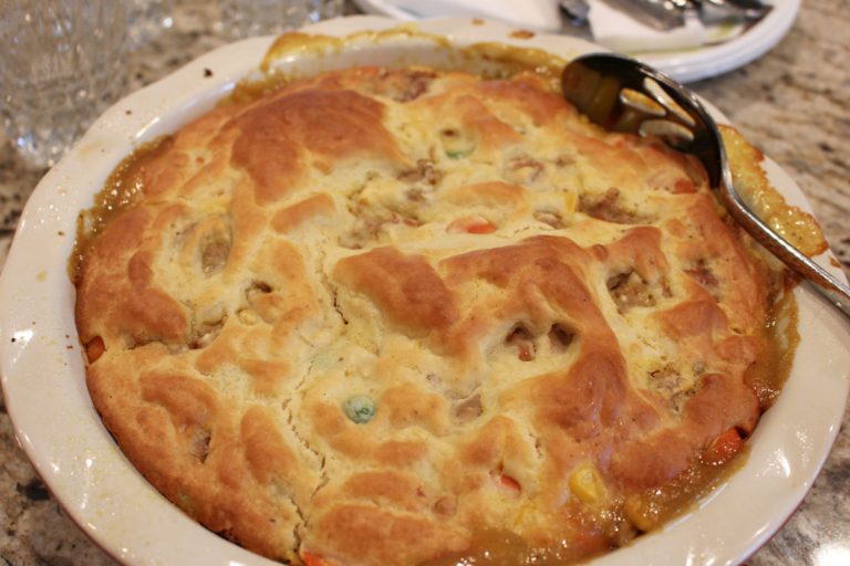 Meatball Pot Pie Casserole - Pam's Daily Dish