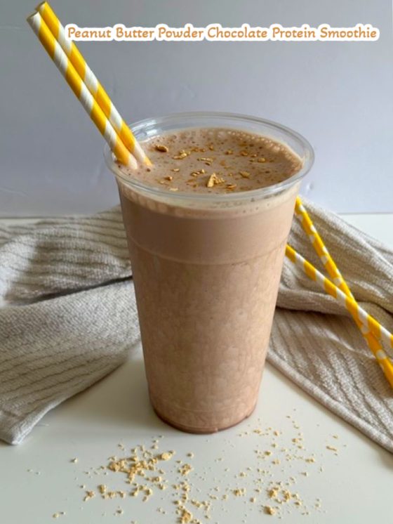 Peanut Butter Powder Chocolate Protein Smoothie - Pam's Daily Dish