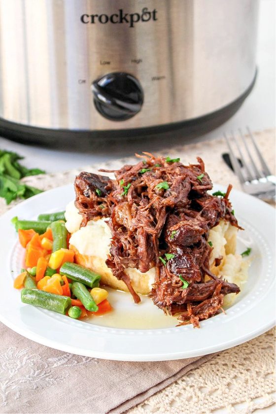 Slow Cooker Beef Manhattan - Pam's Daily Dish
