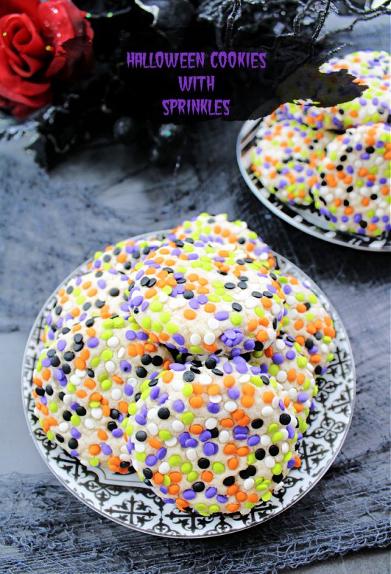 Halloween Sprinkle Cookies - Pam's Daily Dish