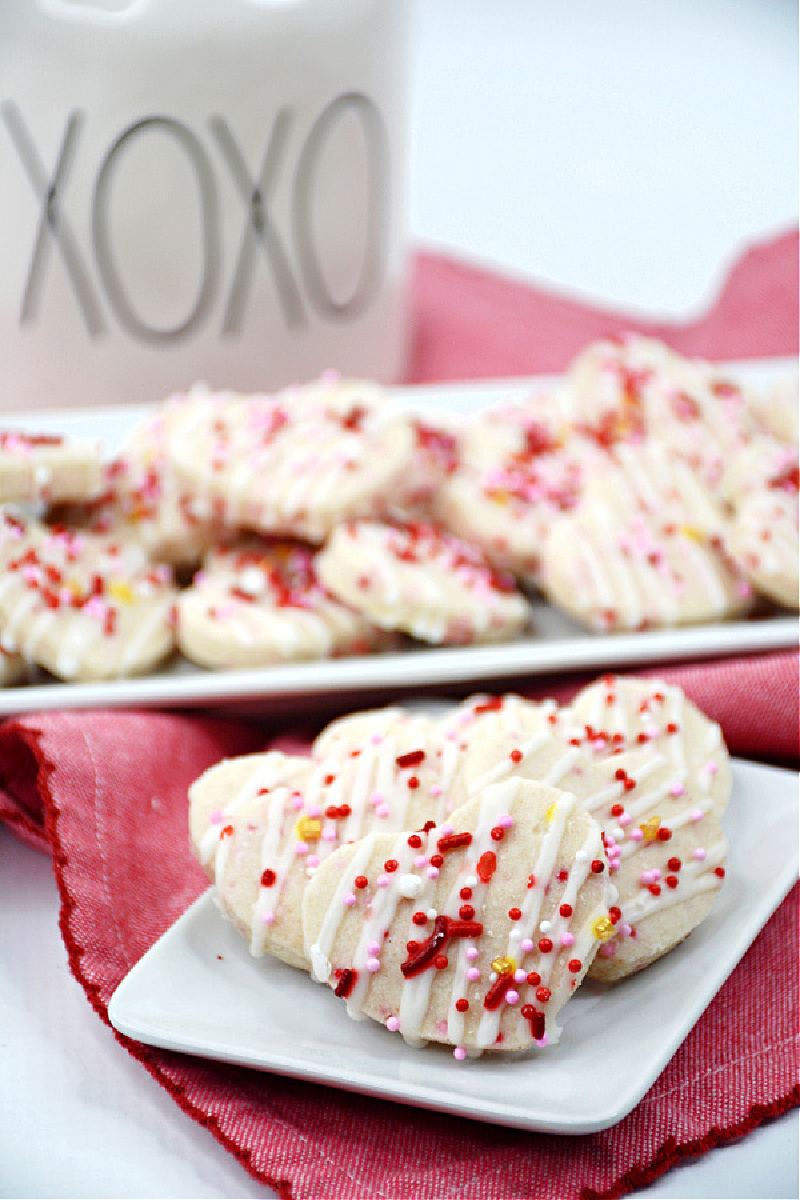 Mini Valentine Shortbread Cookies - Pam's Daily Dish