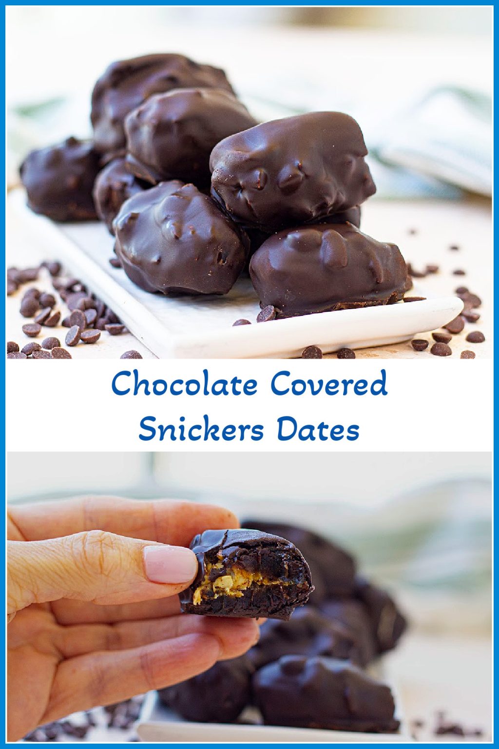 Chocolate Covered Snickers Dates - Pam's Daily Dish