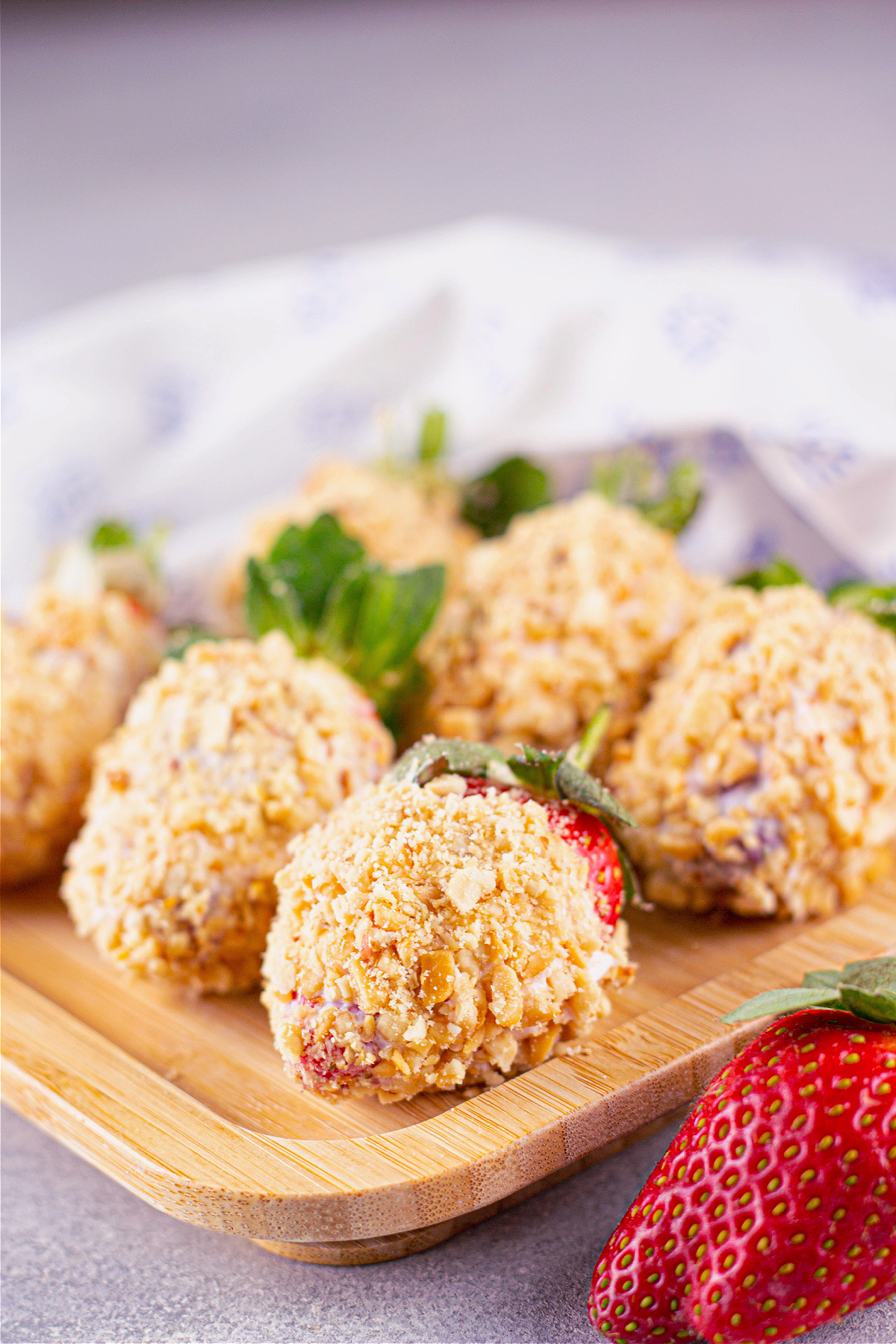Yogurt Dipped Strawberries with Nuts - Pam's Daily Dish