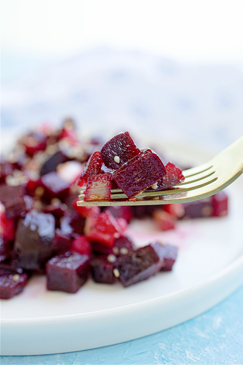 Roasted Beet Salad with Honey Mustard Vinaigrette - Pam's Daily Dish