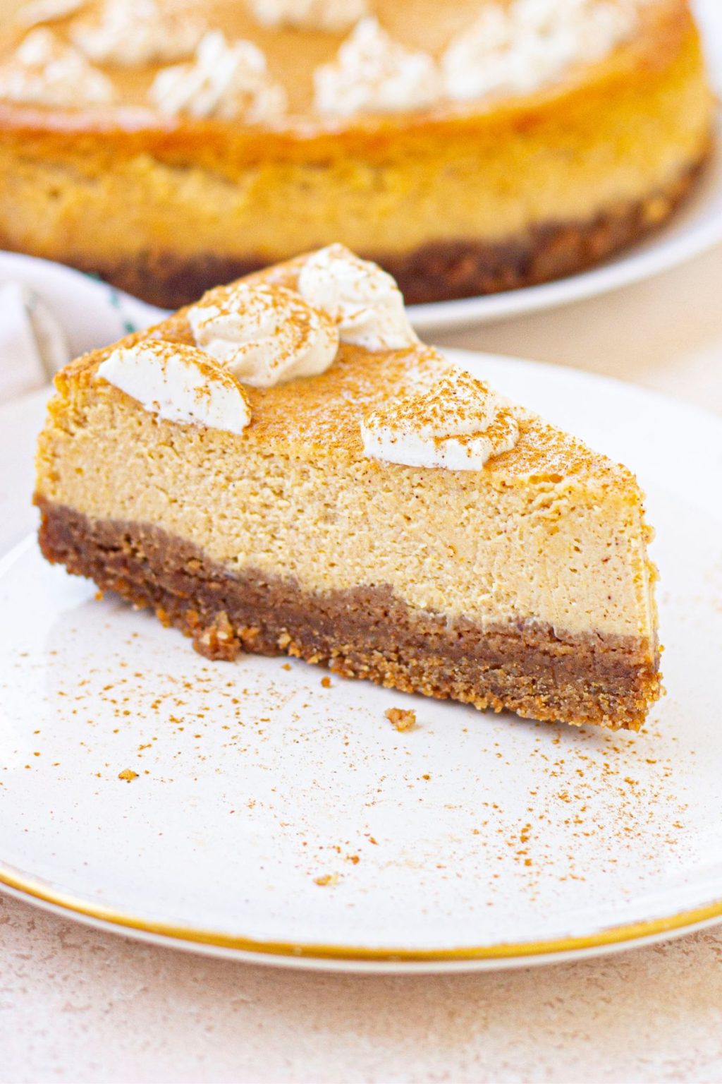 Pumpkin Cheesecake With Pecan Crust - Pam's Daily Dish