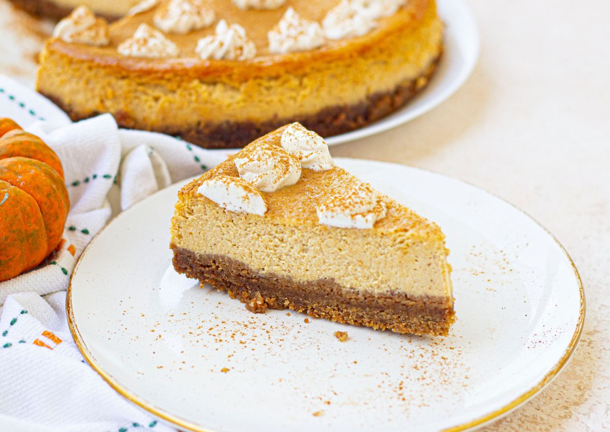 Pumpkin Cheesecake With Pecan Crust - Pam's Daily Dish