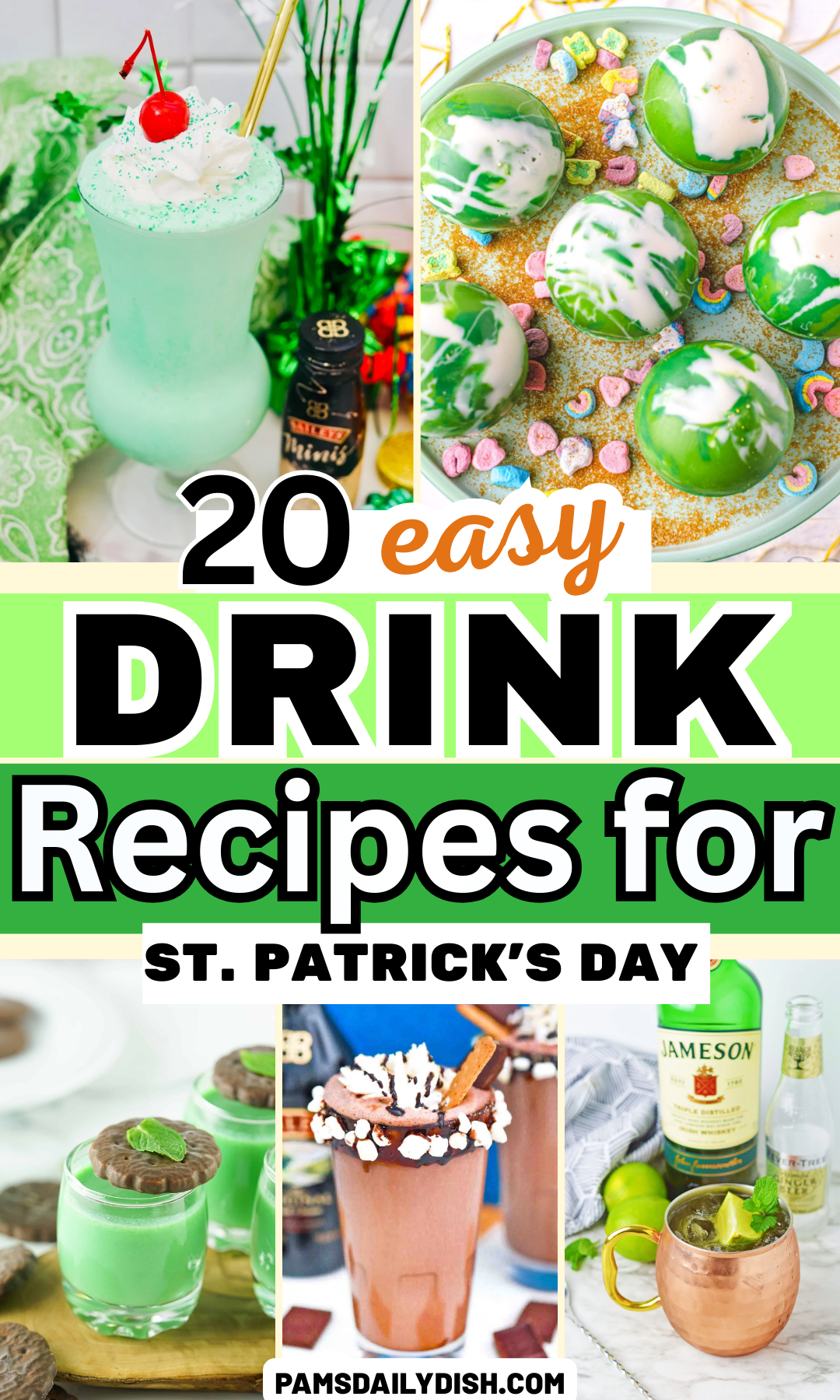 20 Easy St. Patrick's Day Drink Recipes - Pam's Daily Dish